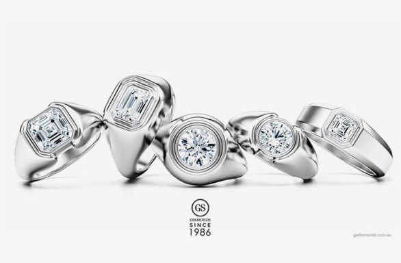 GS Diamonds® Introduces Three Men’s Diamond Engagement Ring Collections ...